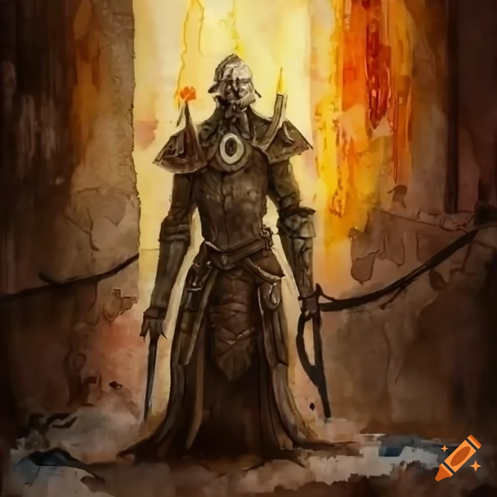 Dwemer automatons from the game skyrim on Craiyon