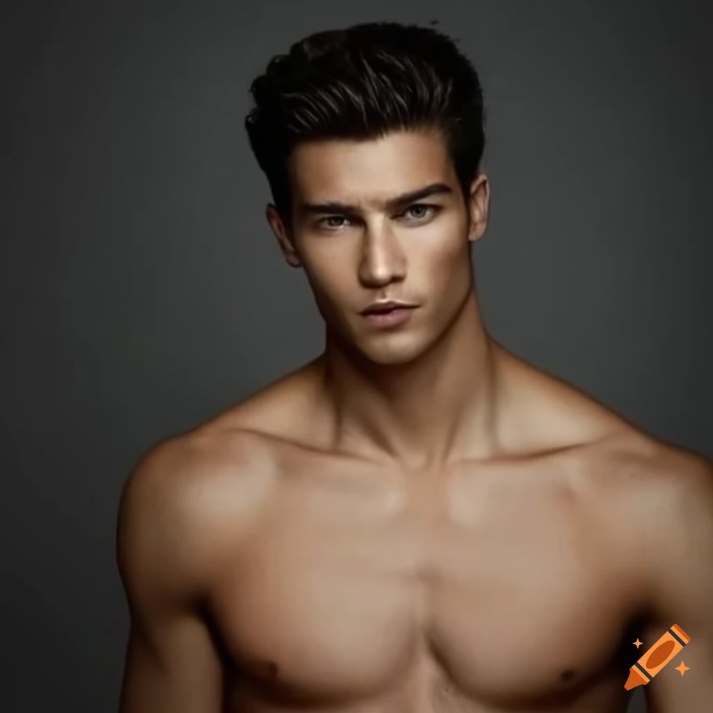 Handsome male models posing in a fashion shoot on Craiyon