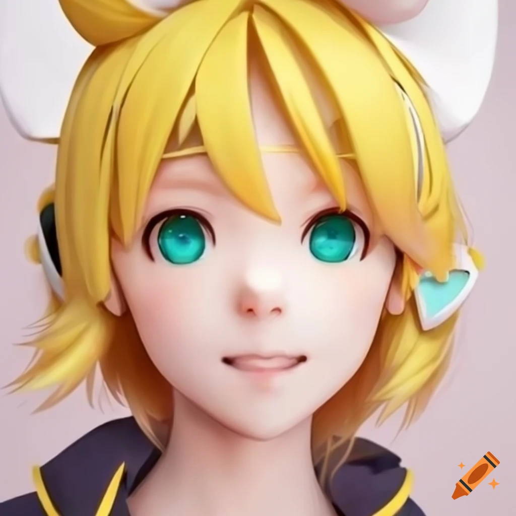 Illustration of kagamine rin in human form
