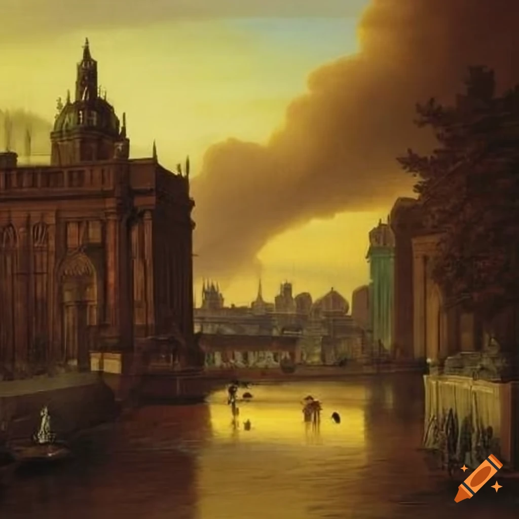 Cardiff painting by karl friedrich schinkel on Craiyon