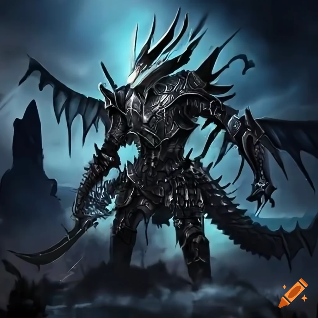 Epic battle of winged warriors in dragon armor on Craiyon