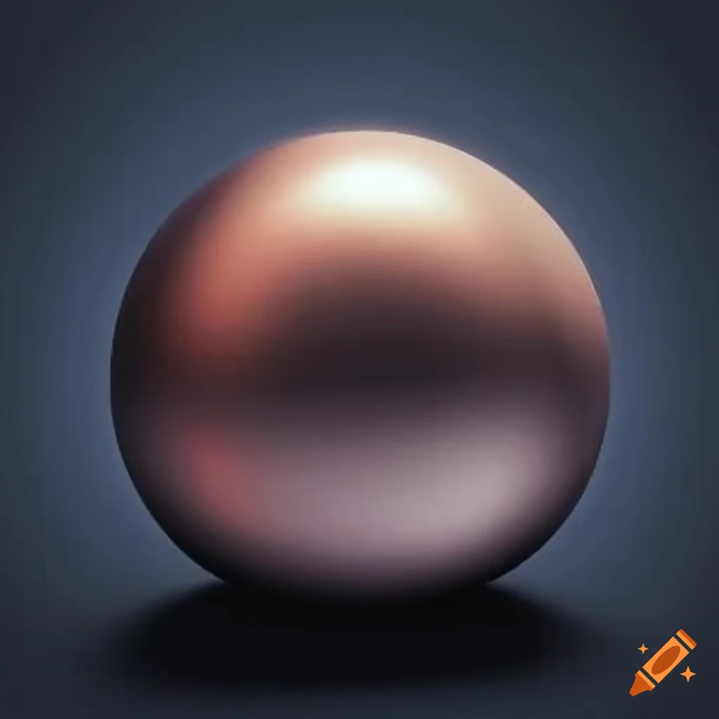 Spherical ball made of liquid metal