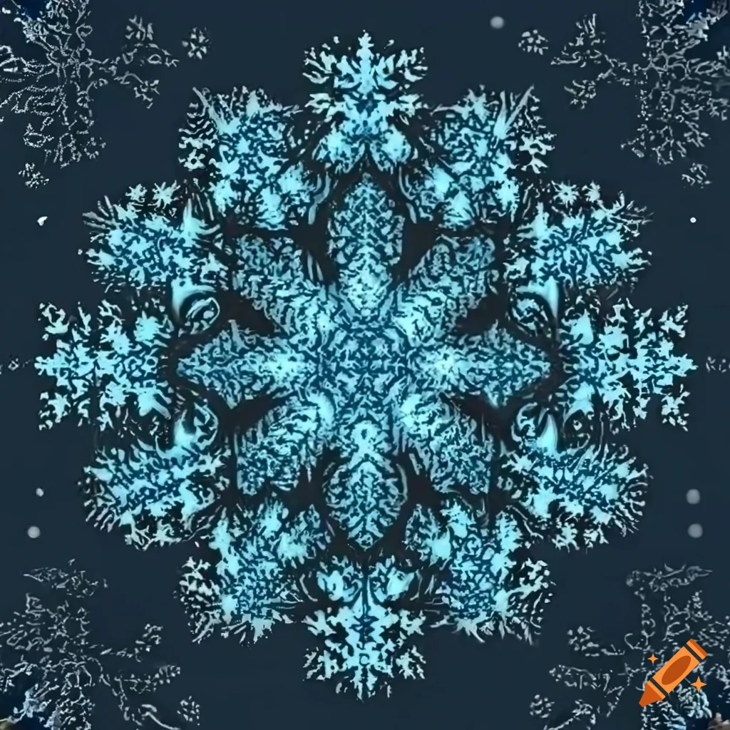 Exquisite snowflake pattern