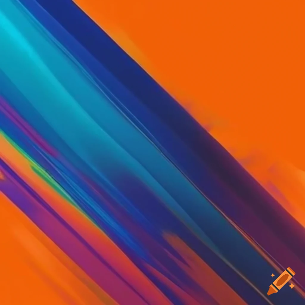 Vibrant blue album cover with orange accents