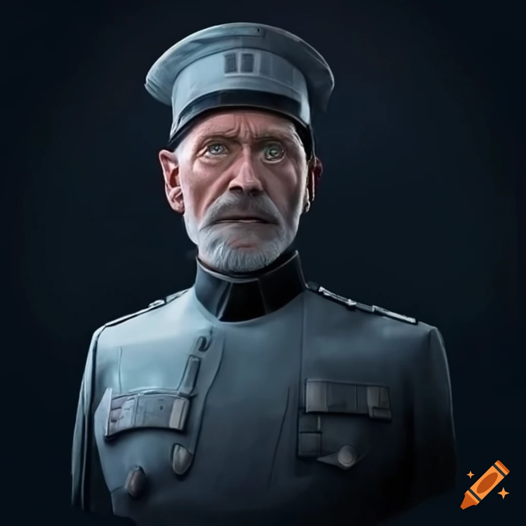 Retired captain from star wars on Craiyon