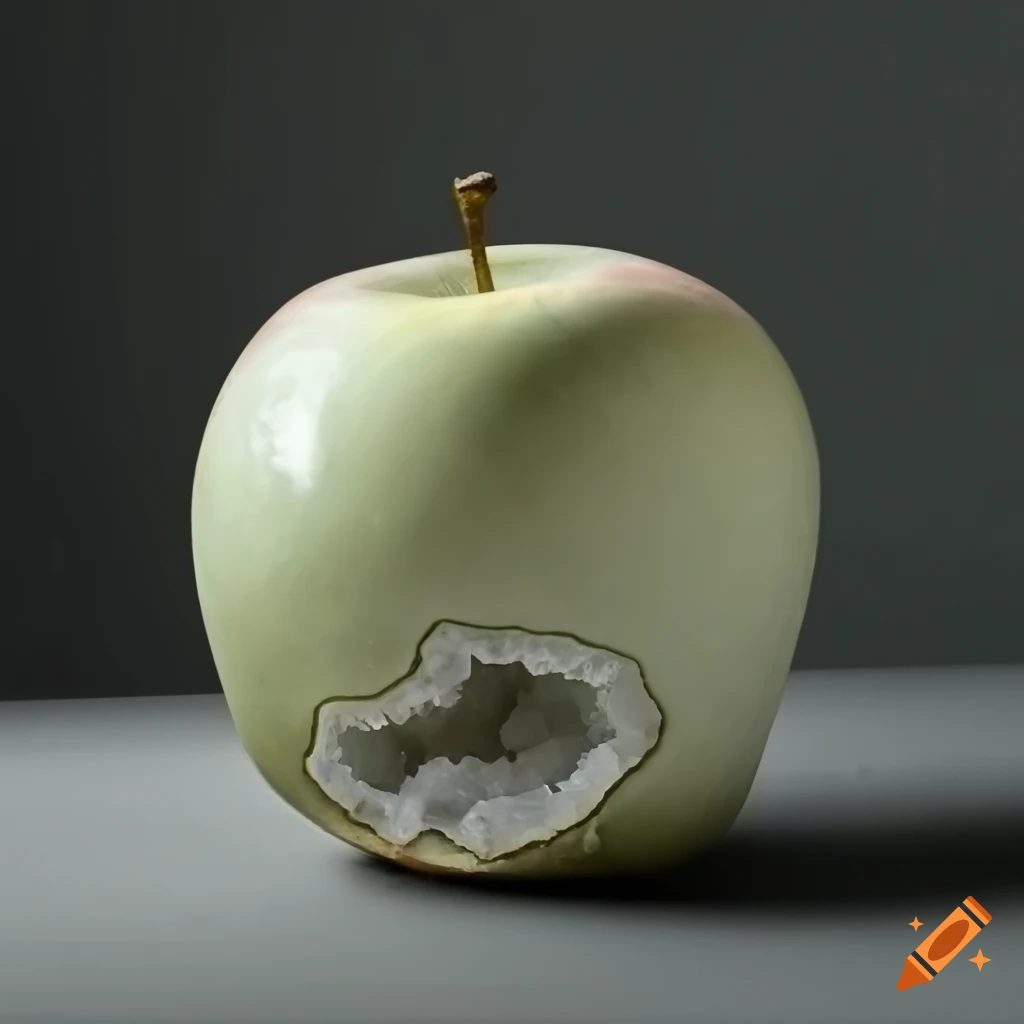 Geode inside an apple