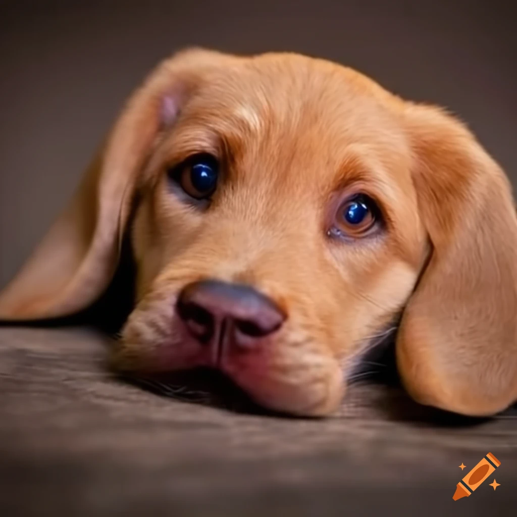 Cute brown puppy on Craiyon