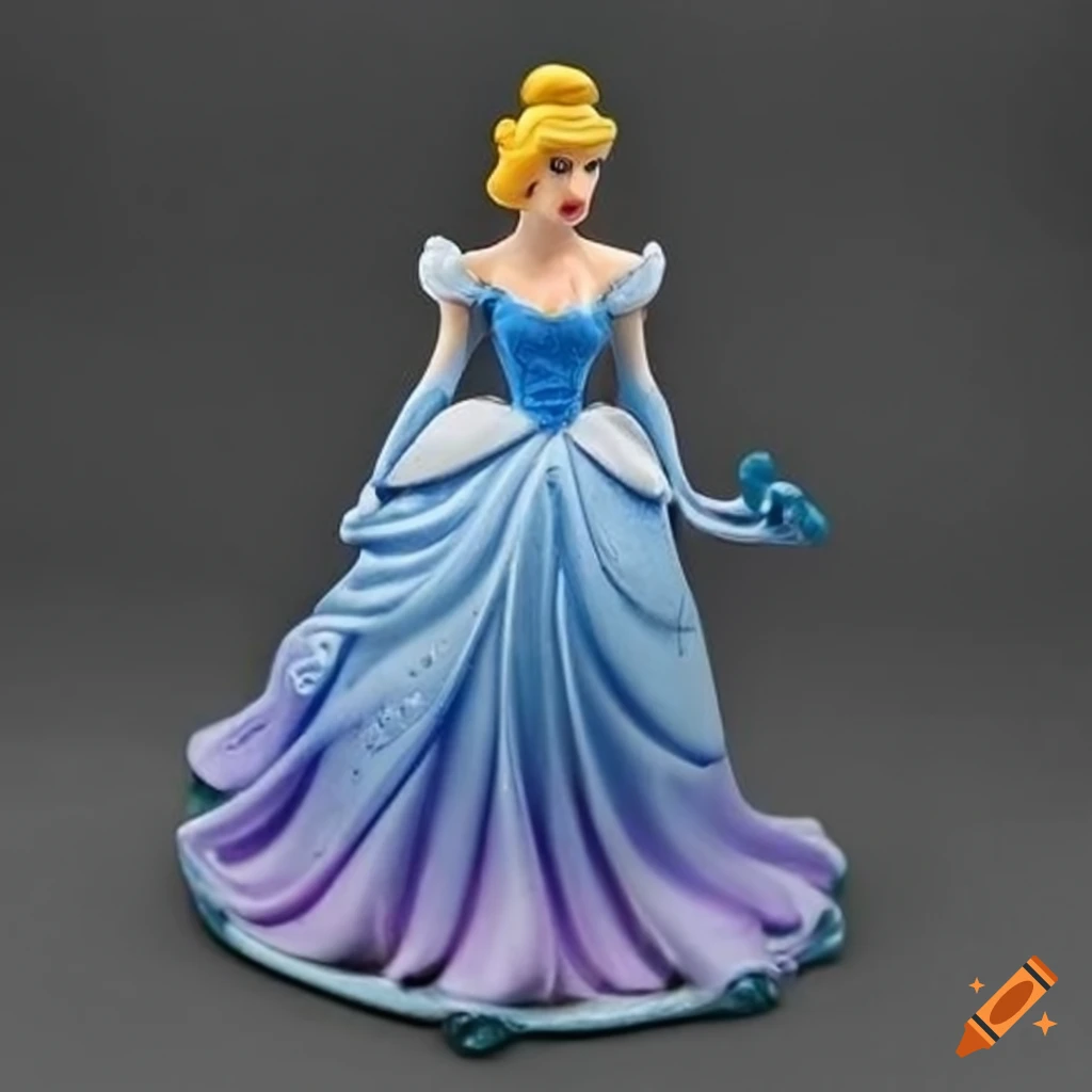 Resin figure of a trippy princess cinderella