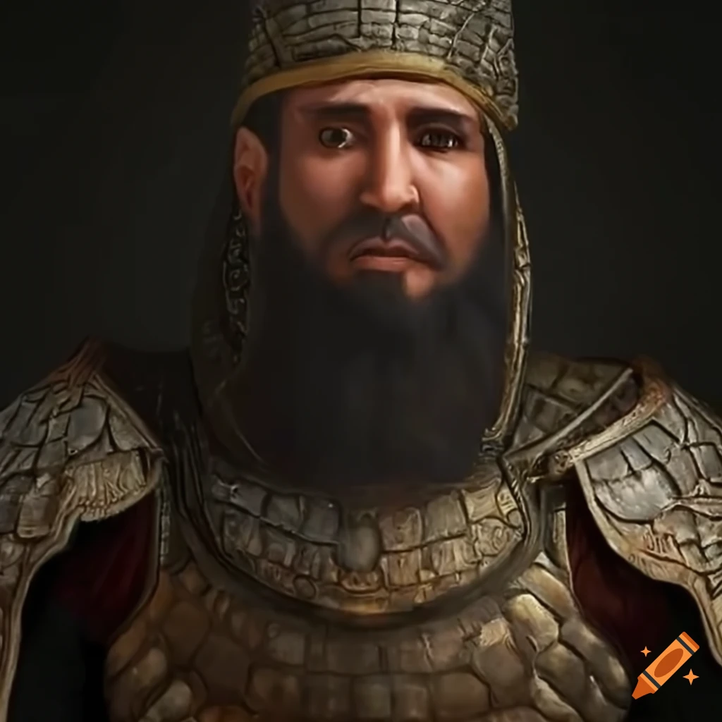 Modern depiction of muhammad in armor