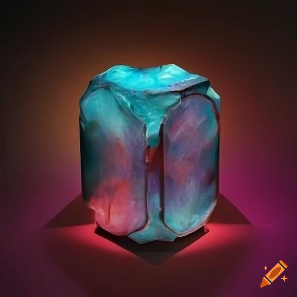 Mysterious relic cube artifact