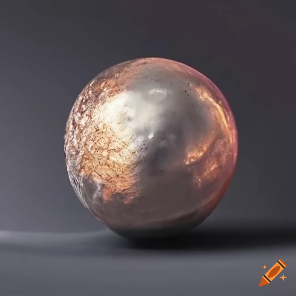 Abstract image of a liquid metal sphere on Craiyon