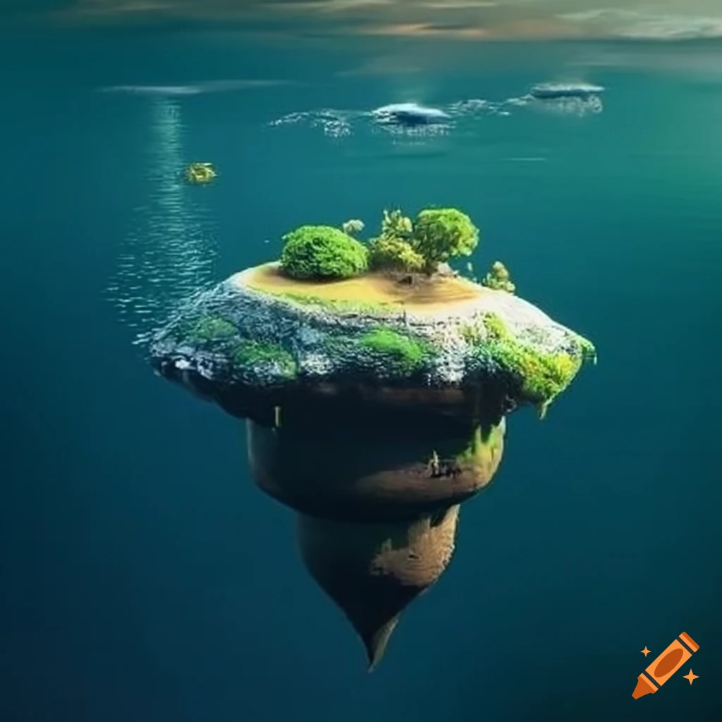 Floating island in the sky