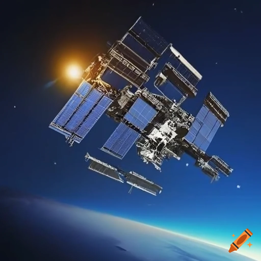 Solar energy installations in space