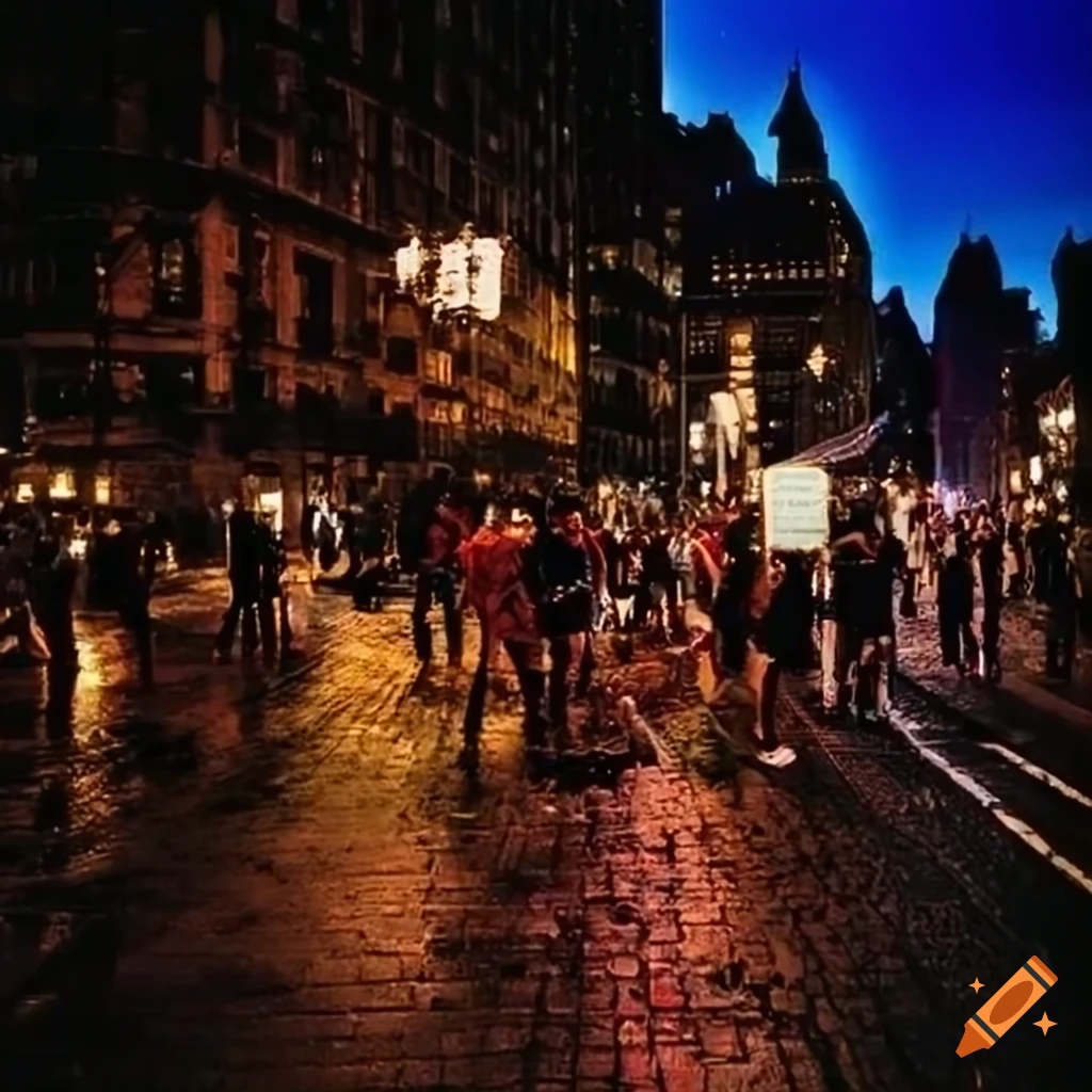 Image of a city revolution for freedom