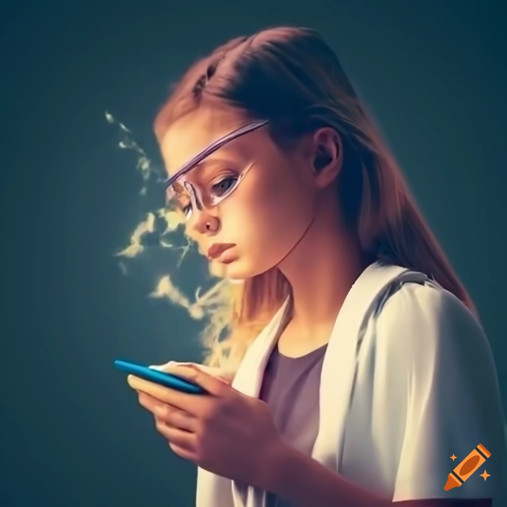 Transparent high school student with mental health struggles