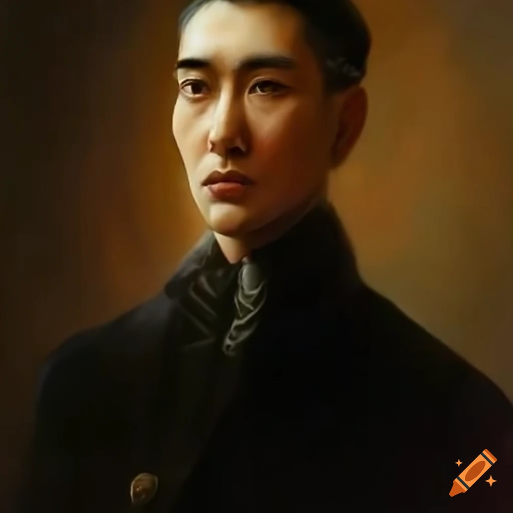 Portrait of Oxunbek Rahmonov on Craiyon