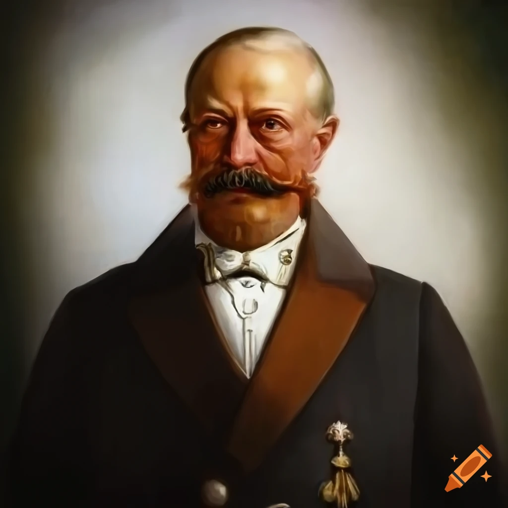Detailed portrait of kaiser wilhelm on Craiyon