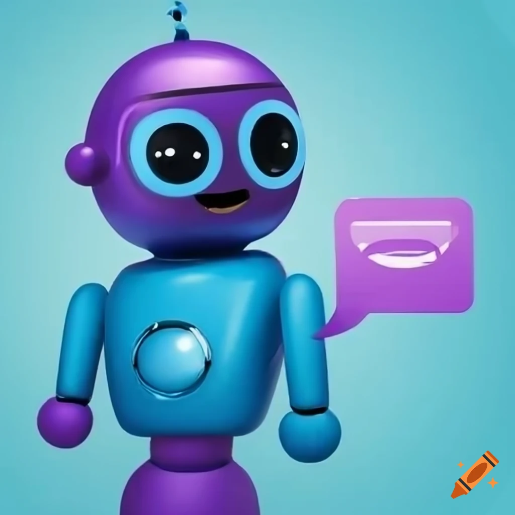 Friendly and helpful chatbot in a virtual office