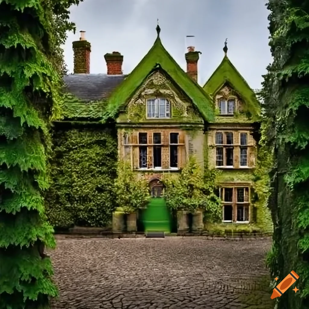 Victorian building in the british countryside on Craiyon