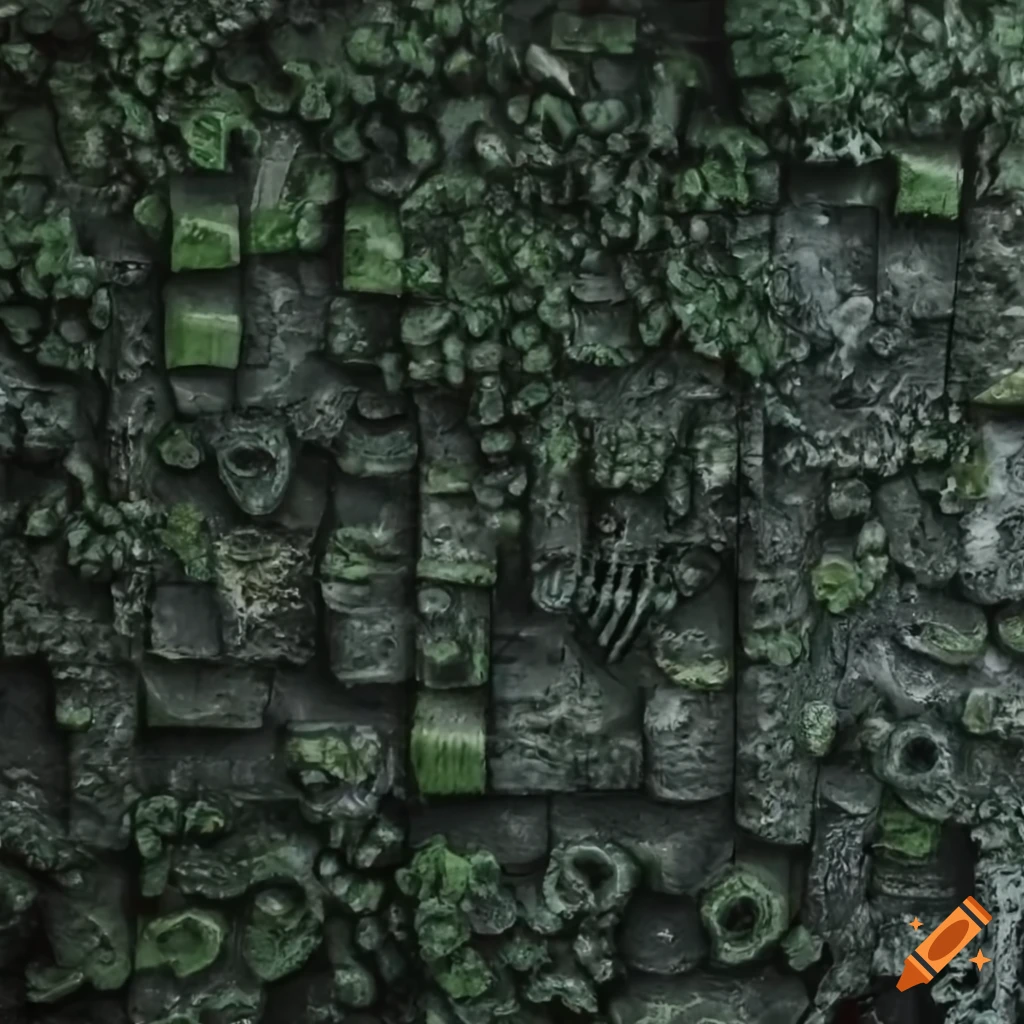 2D artwork of a dark and eerie alien environment on Craiyon