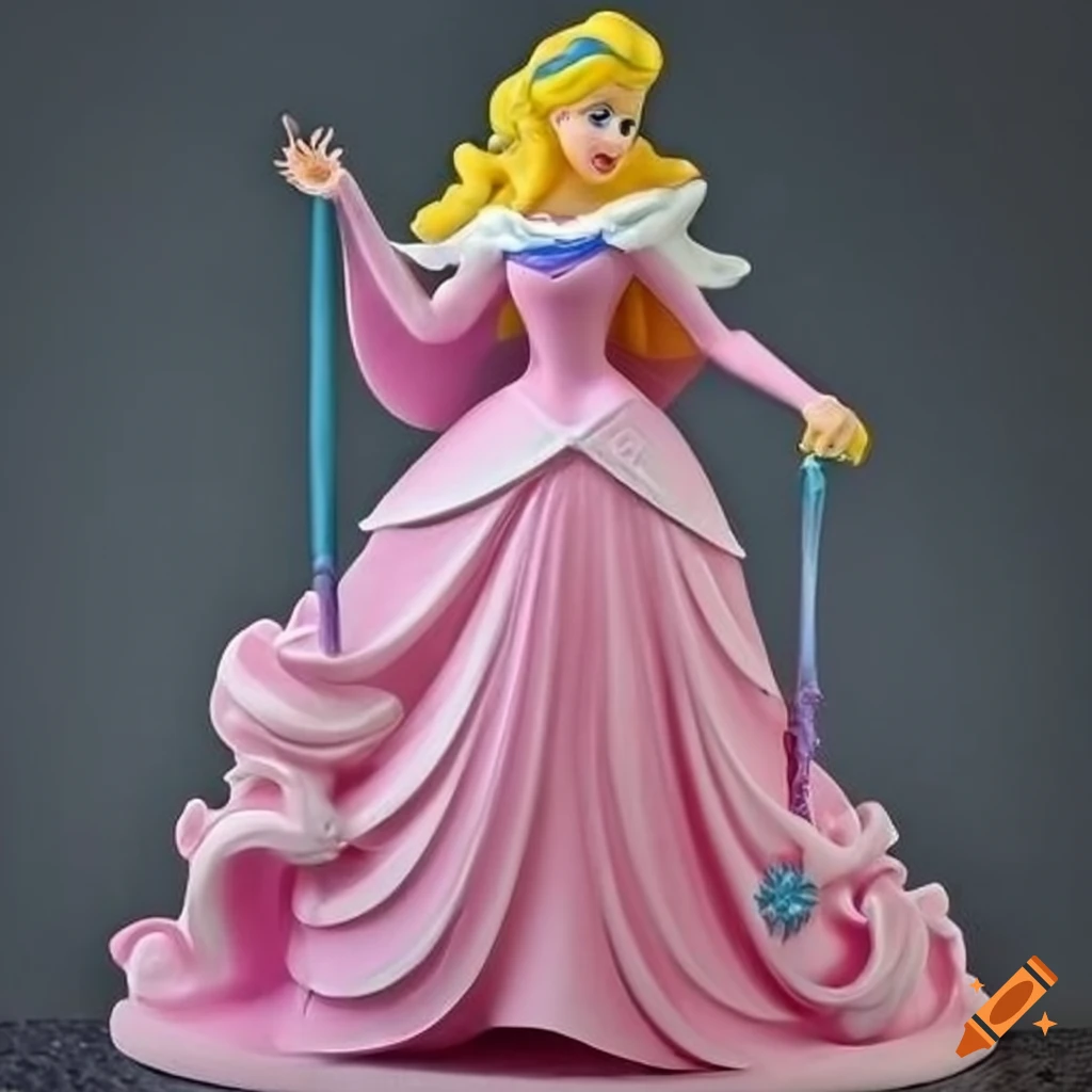 Resin figure of princess aurora on Craiyon