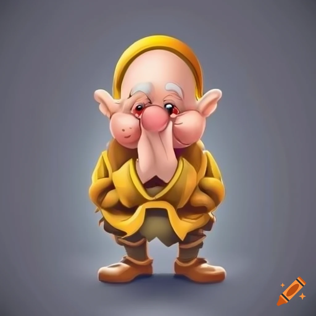 Cartoon image of a dwarf being silly