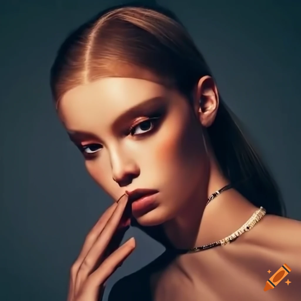 High-end fashion photography of a model