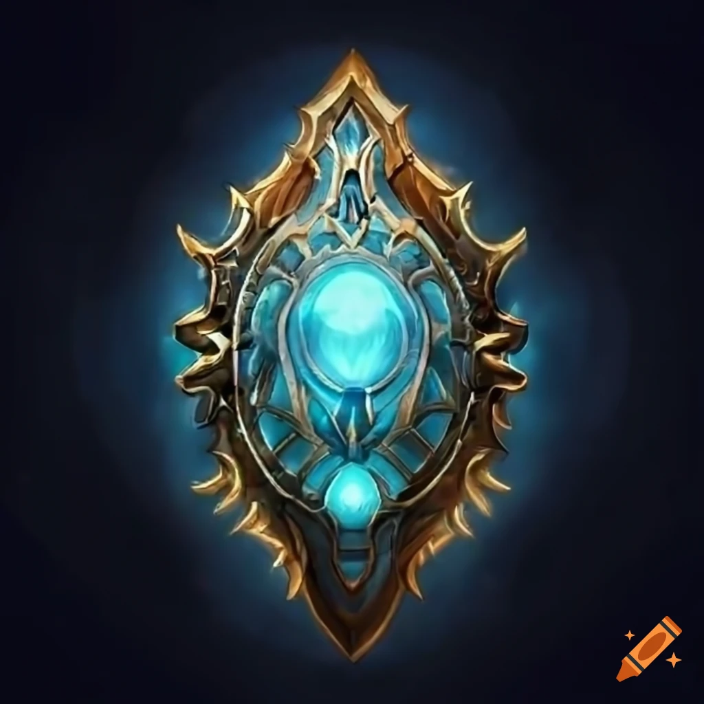 Image of a mythical legendary shield on Craiyon