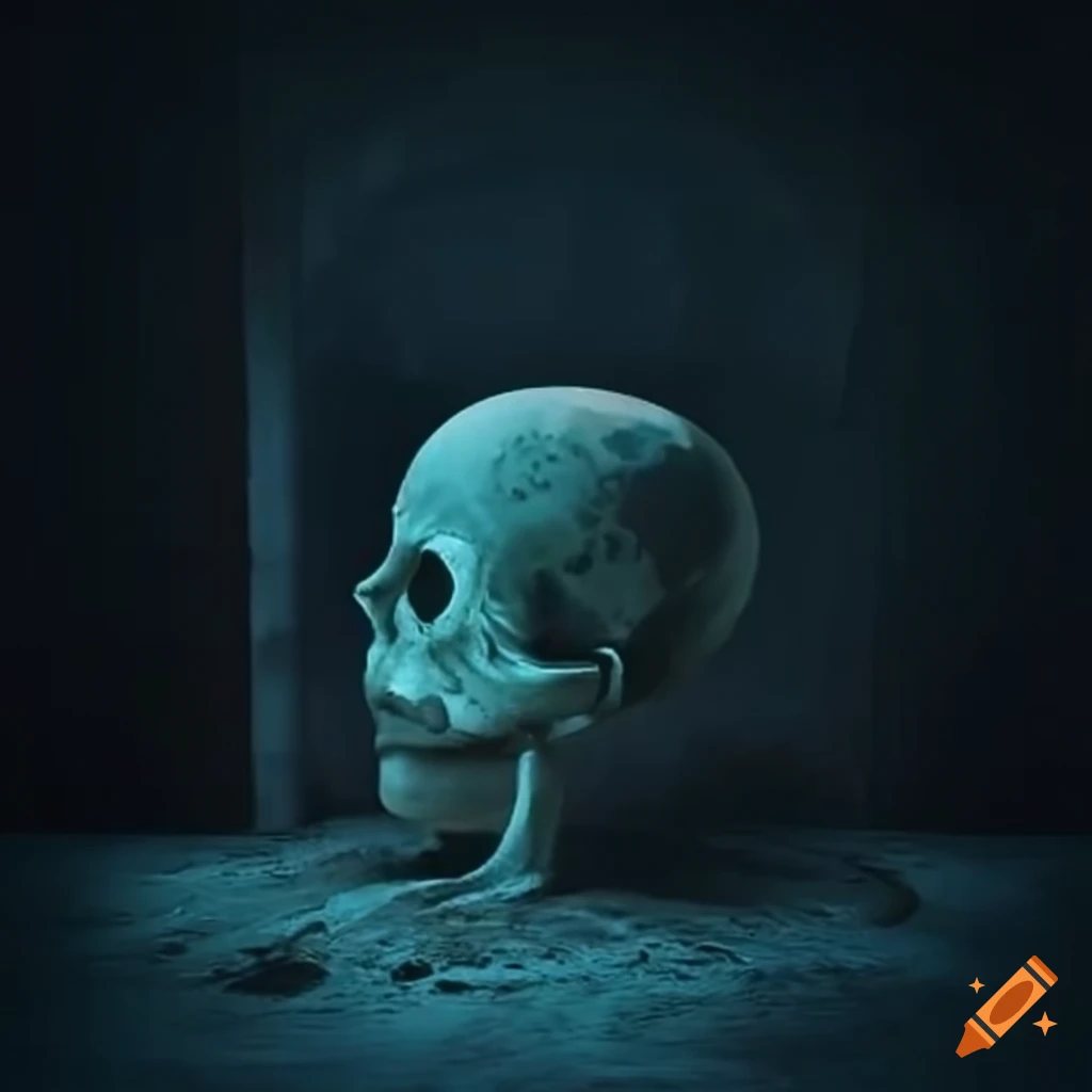 Liminal death character under moonlight