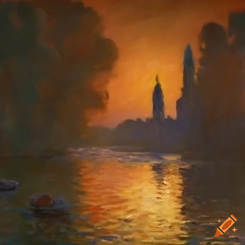 Painting inspired by monet's style