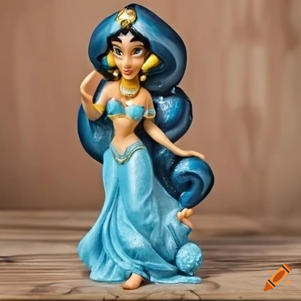 Resin figure of trippy princess jasmine