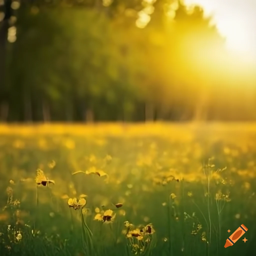 Beautiful summer meadow on Craiyon