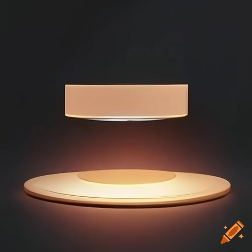 Levitating table lamp with dimming feature