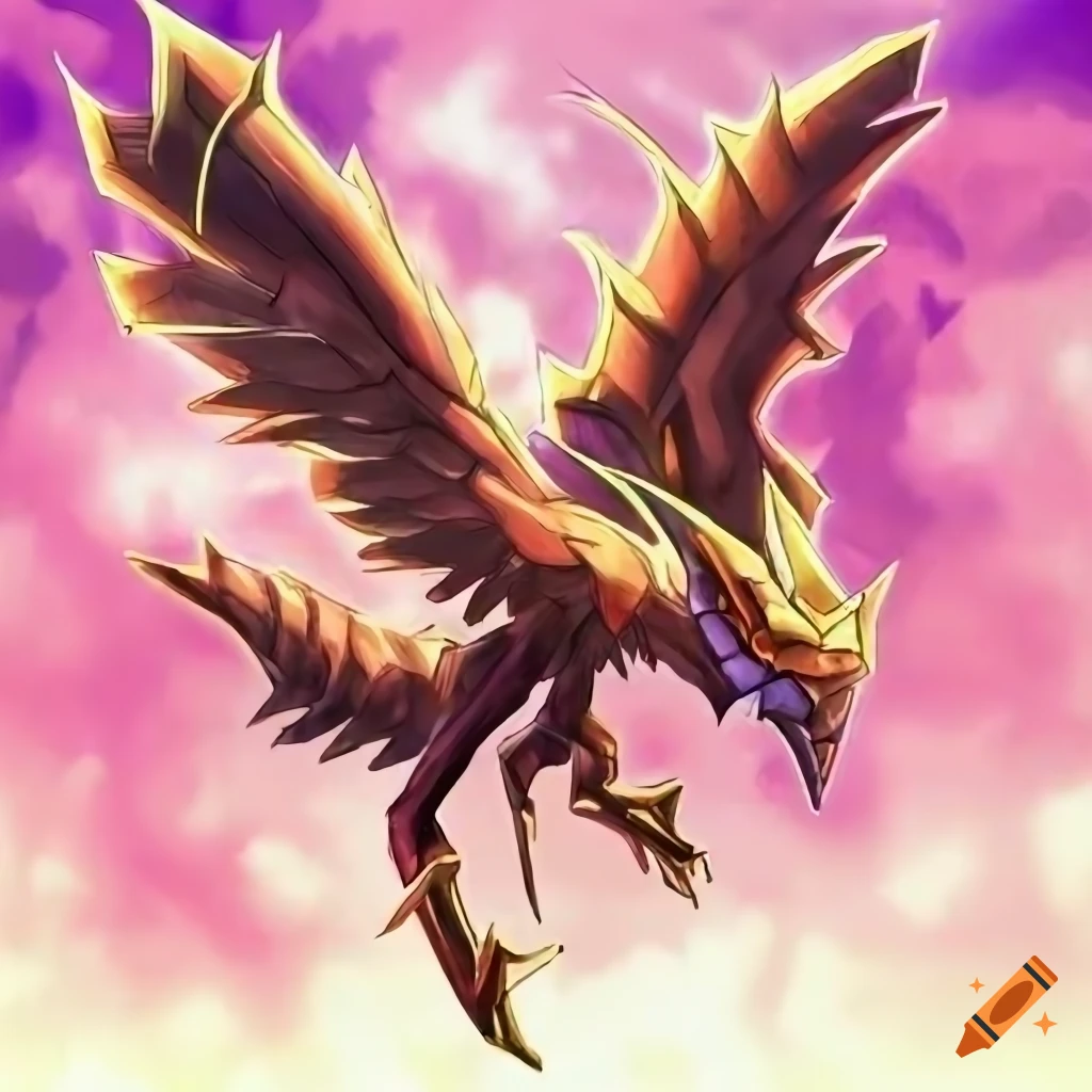 Winged imp illustration in yugioh style