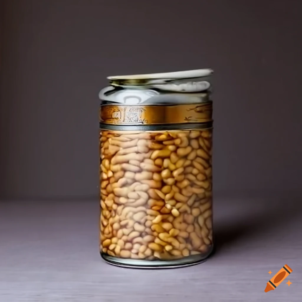 Humorous can of beans with the label "oh beans!"