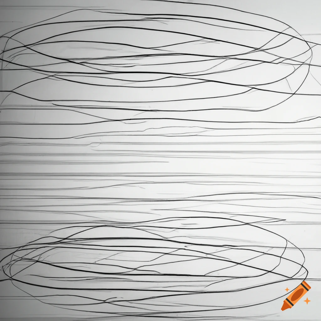 Abstract composition of lines on Craiyon