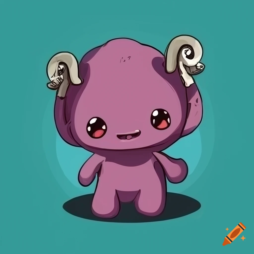 Vector illustration of a cute cyclop monster