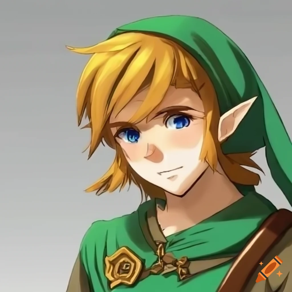 Anime version of link on Craiyon