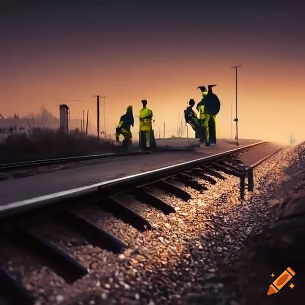 Road construction on top of railway tracks