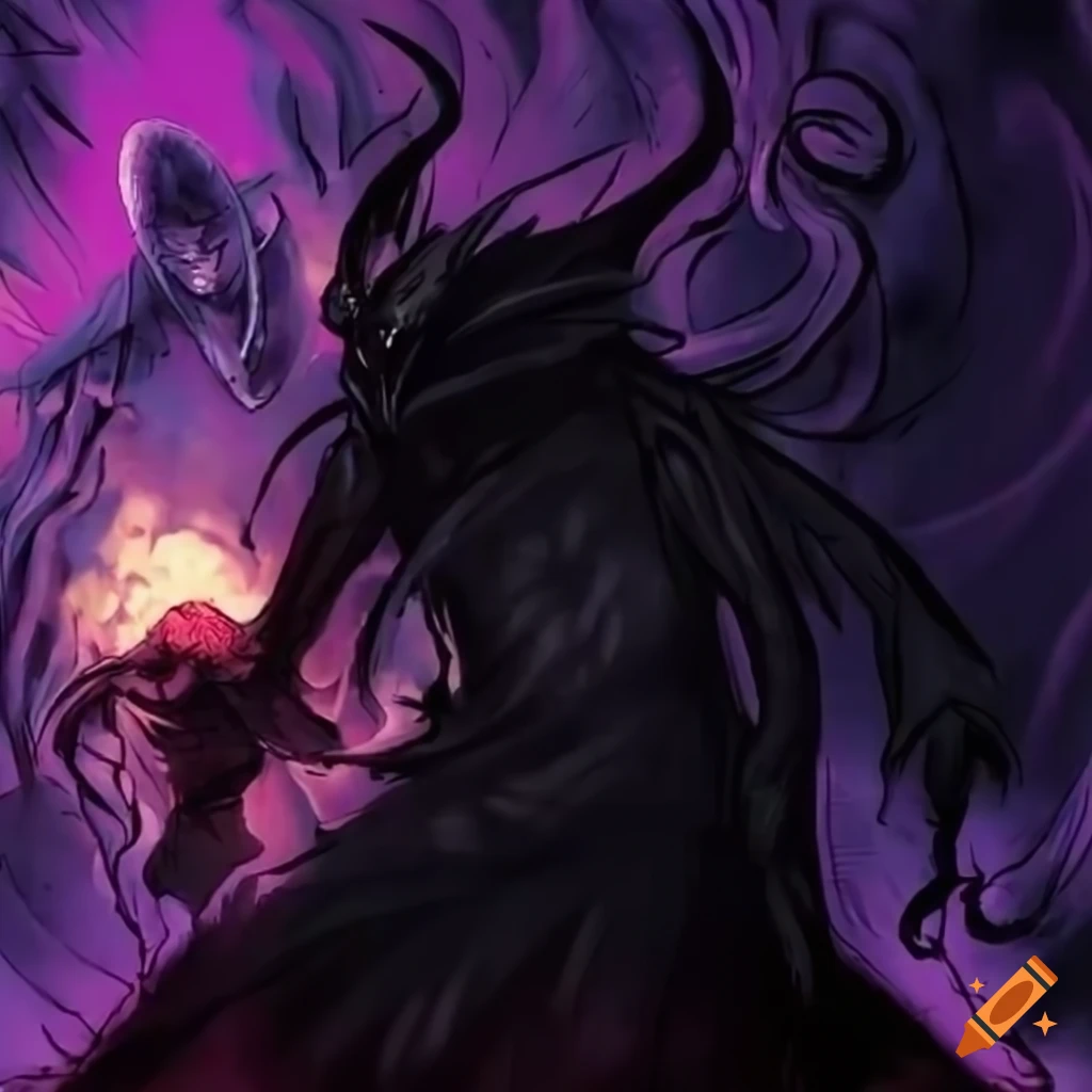 Ethereal depiction of a nightmare demon