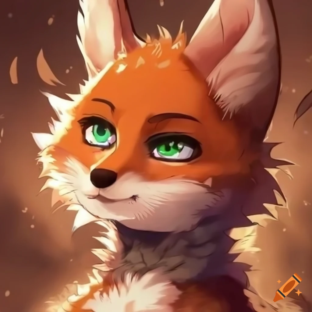 Cute muddy anime fox