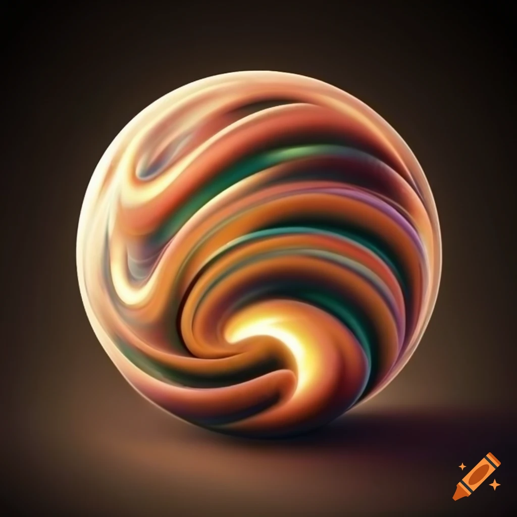 Swirling magic ball with vibrant colors on Craiyon