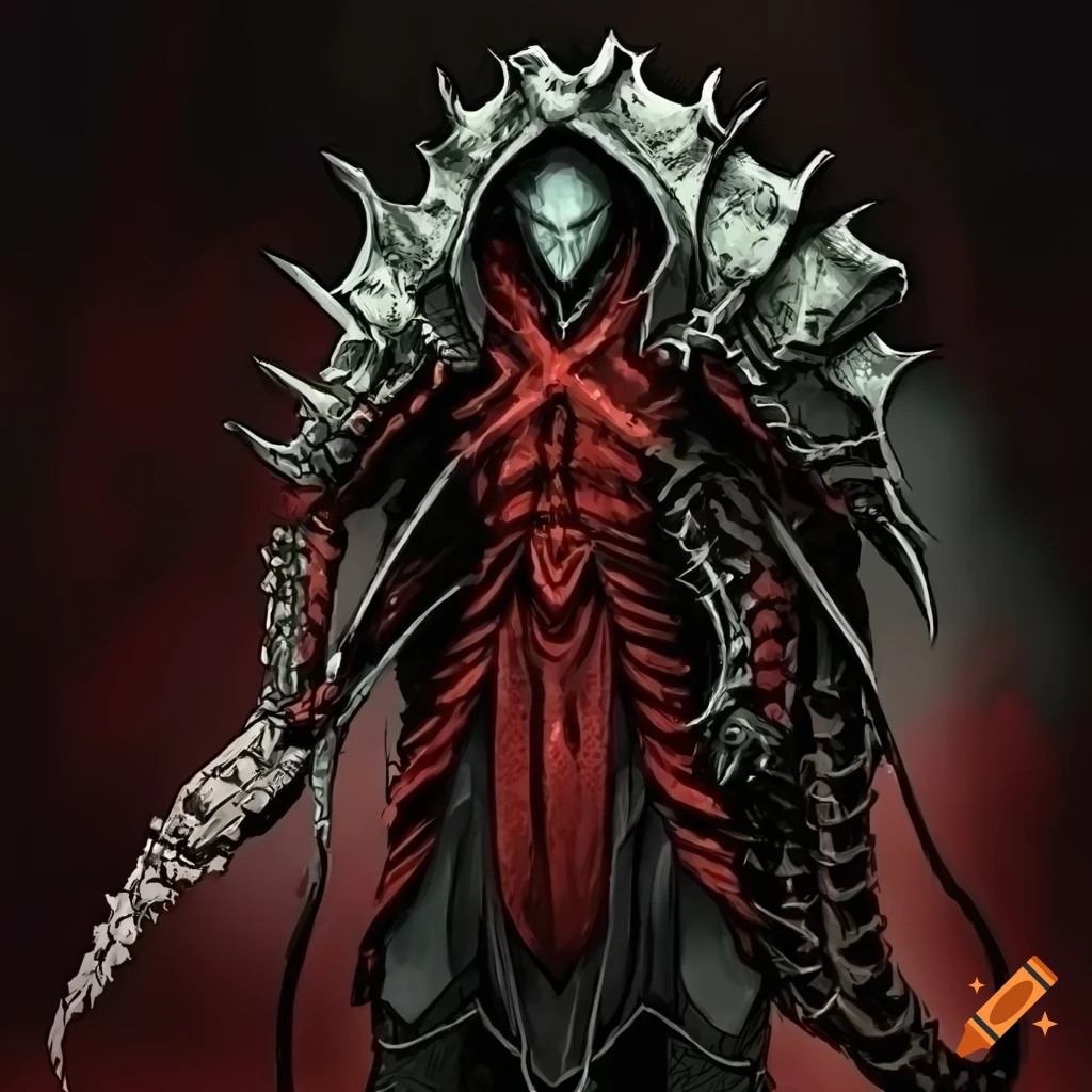 Image of a crimson nightmare yokai