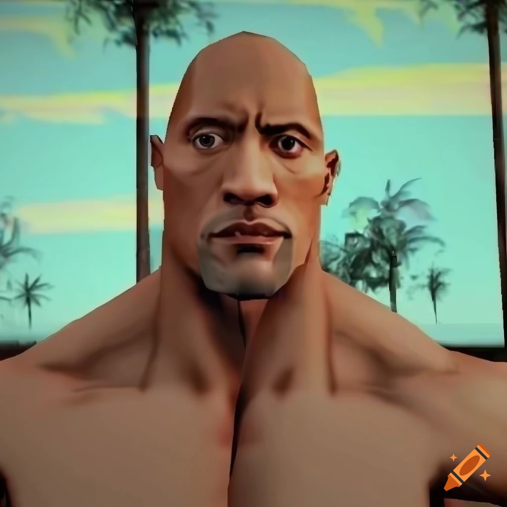 Dwayne the rock johnson in gta san andreas