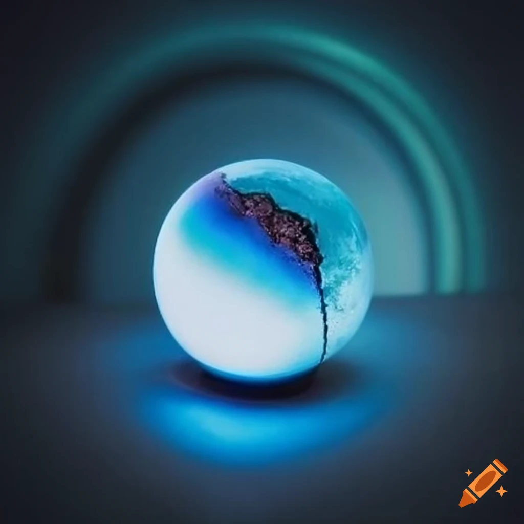 Beautiful spherical crystal and ore ball