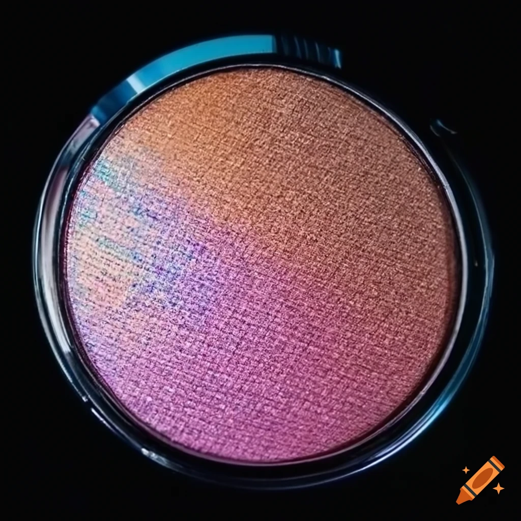 Iridescent eyeshadow makeup palette on Craiyon
