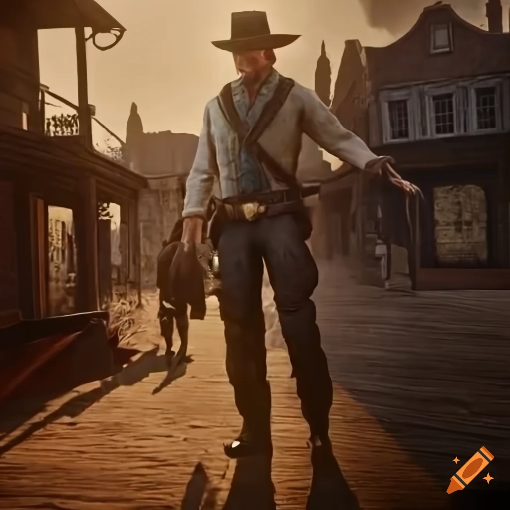 Red dead redemption 2 movie poster on Craiyon