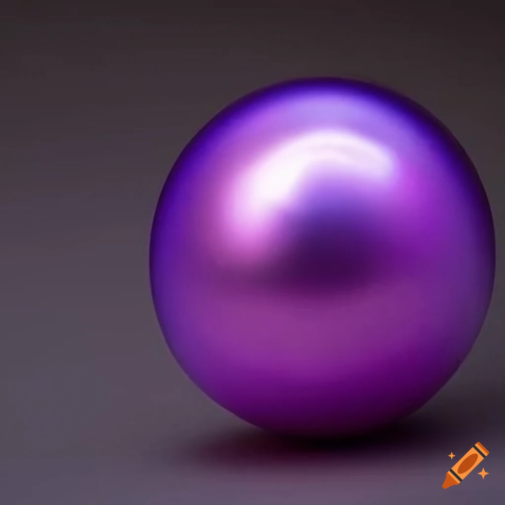 Purple polished pearl on a dark background