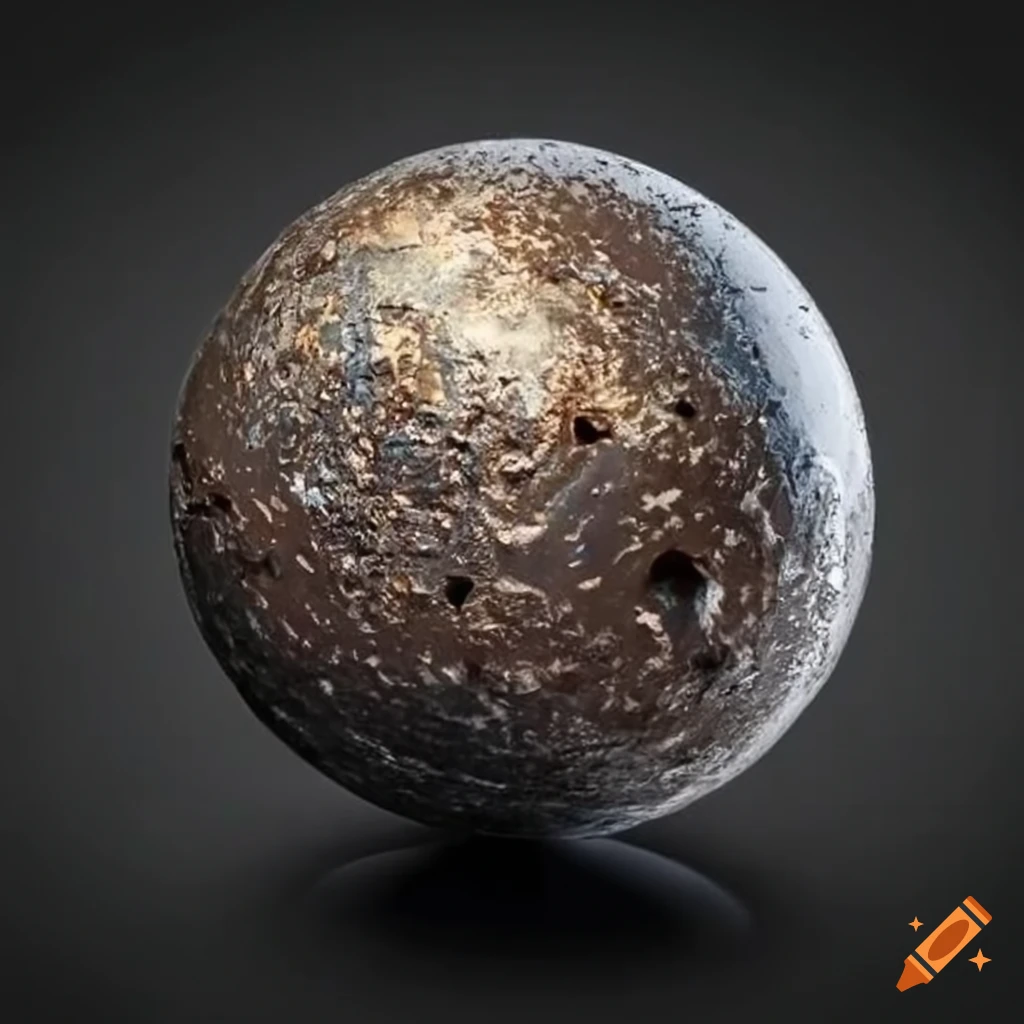 Abstract image of a liquid metal sphere