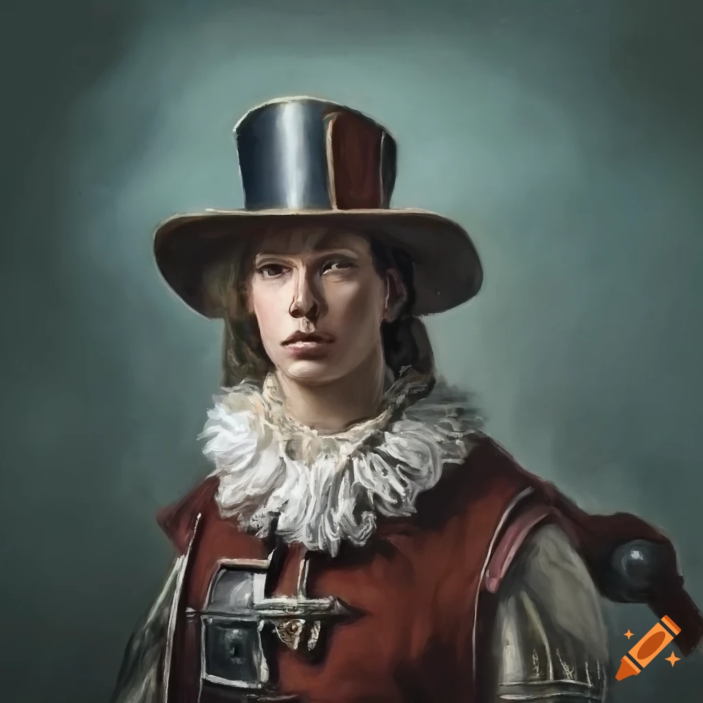 Portrait of a musketeer